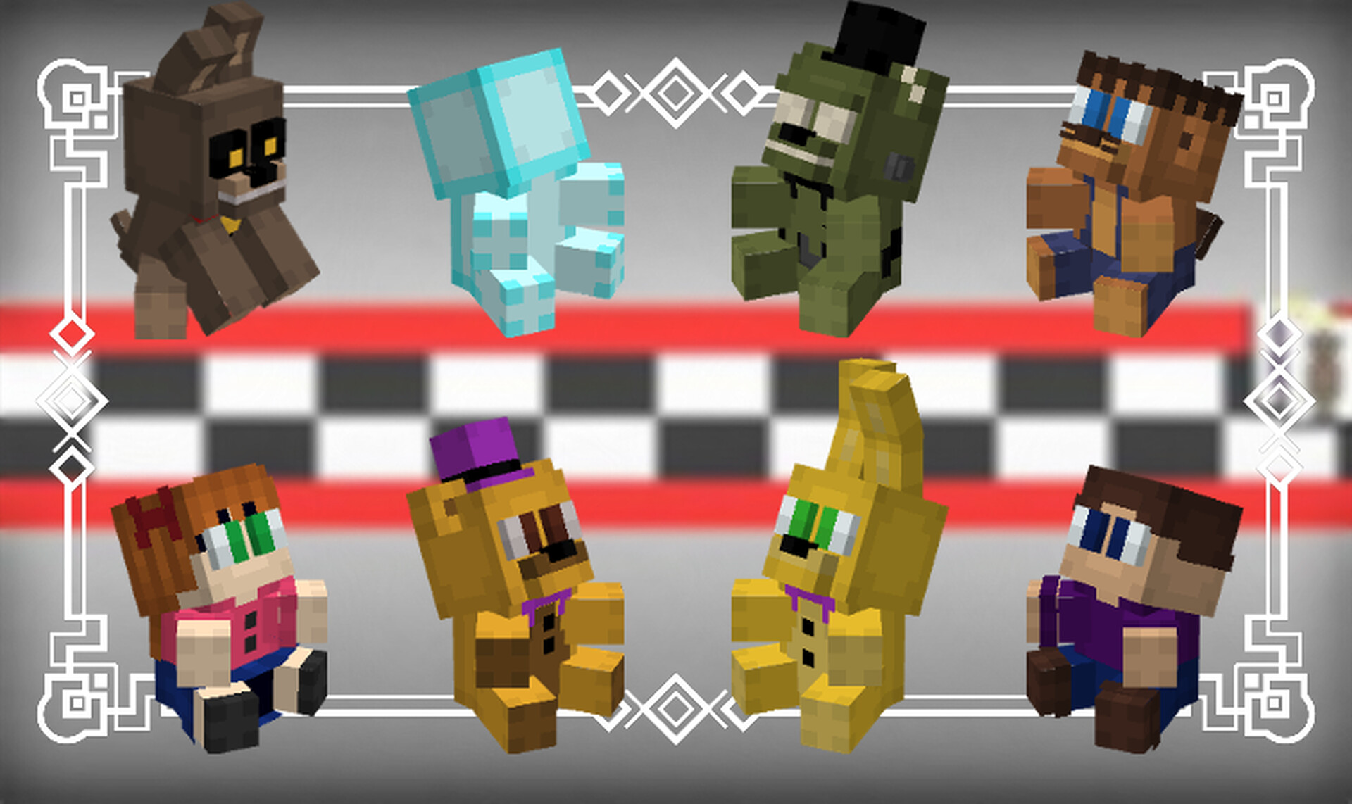 Fnaf Ultimate Custom Plushie Minecraft Texture Pack