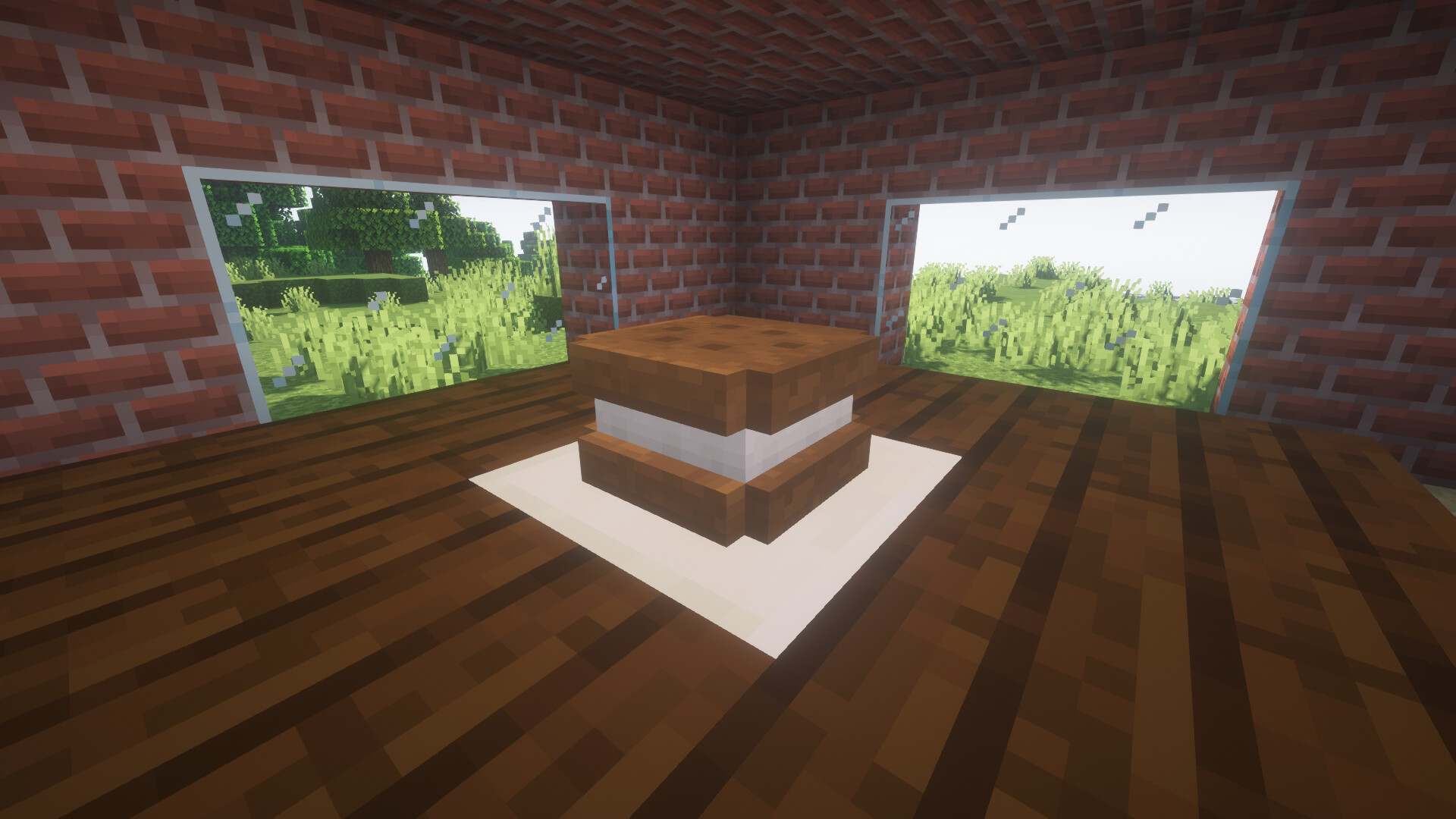 Cake replaced by 3D Biscuit Minecraft Texture Pack