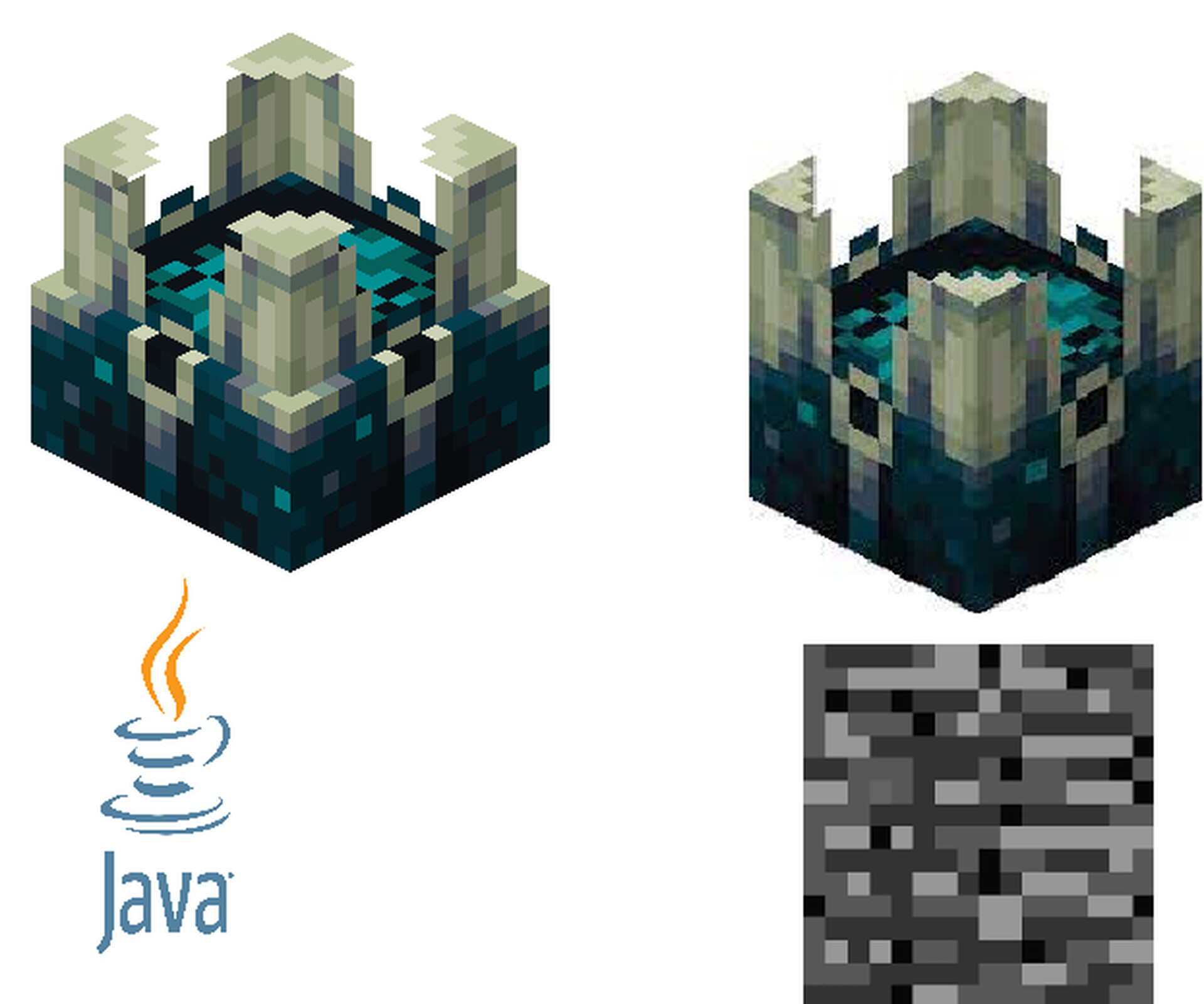 old bedrock beta sculk shrieker model Minecraft Texture Pack