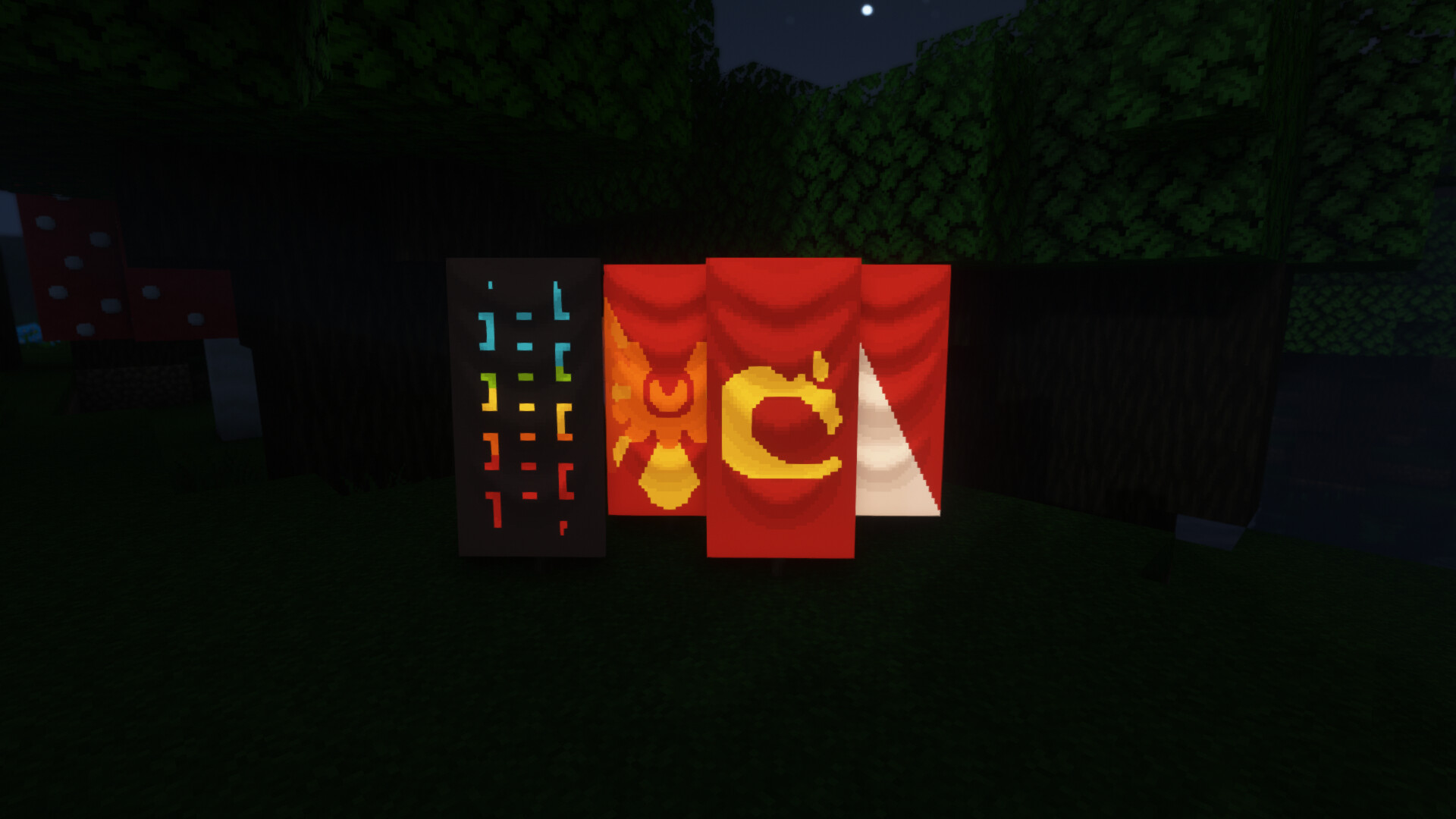 Glowing Banners & Shields Minecraft Texture Pack