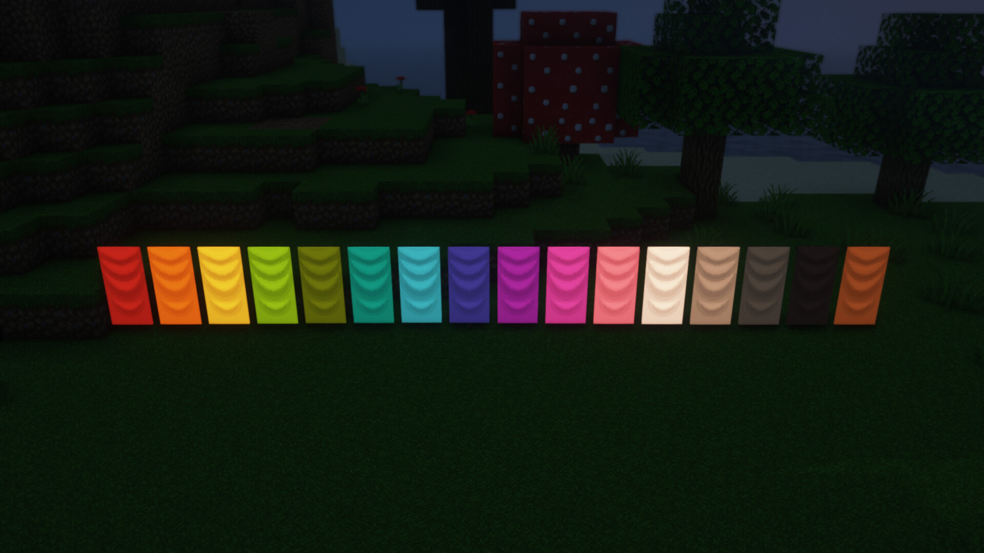 Glowing Banners & Shields Minecraft Texture Pack