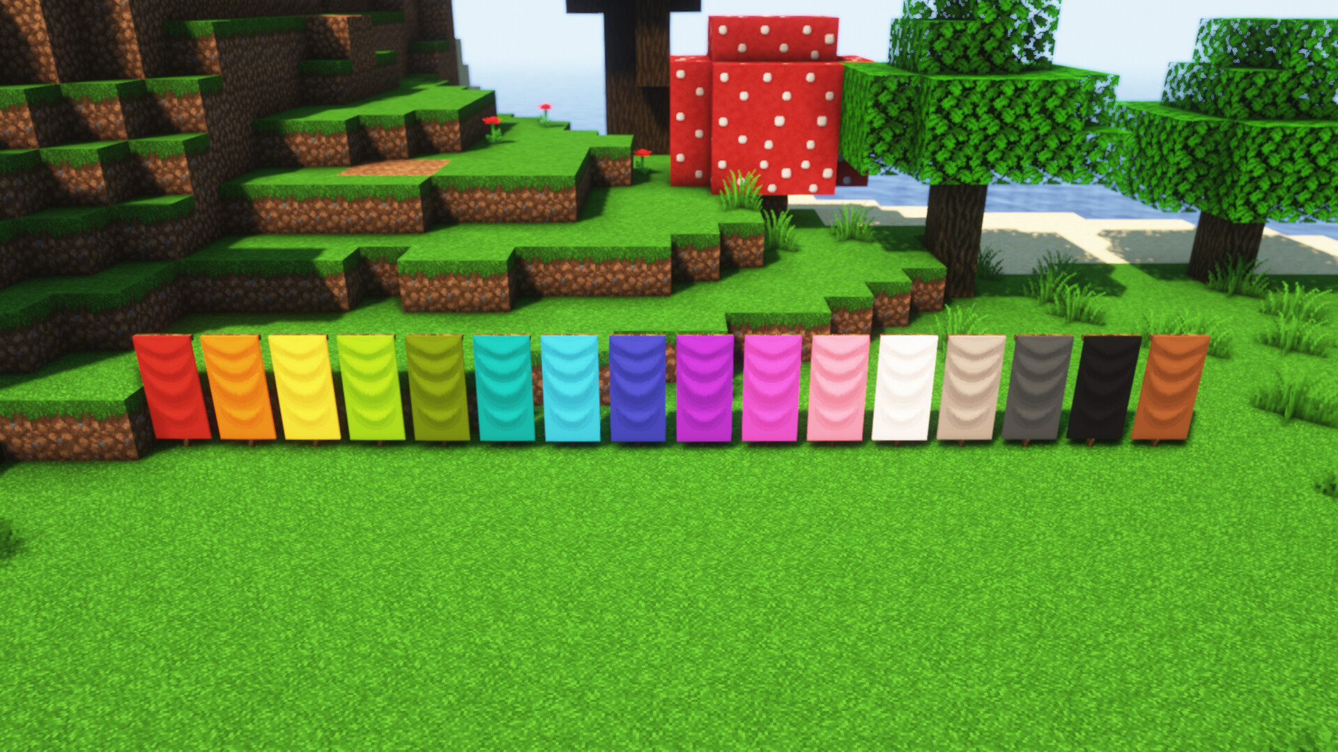Glowing Banners & Shields Minecraft Texture Pack