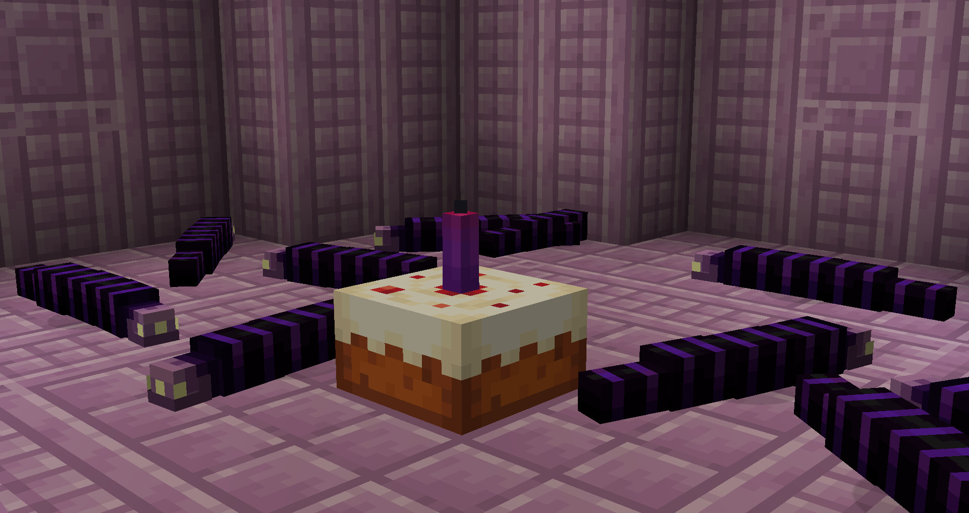 Endermite -> Ender Worm Minecraft Texture Pack