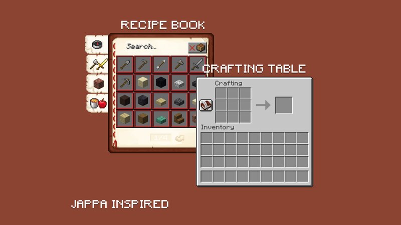 Recipe Book+ Minecraft Texture Pack
