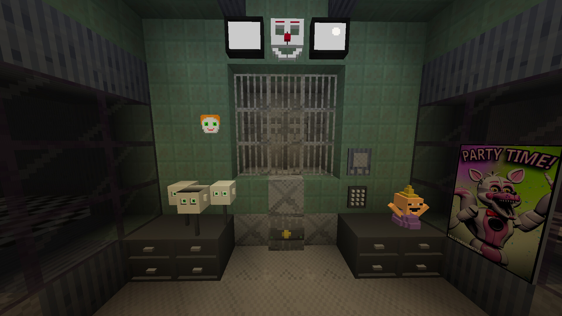 FNAF Sister Location Texture Pack & Map Minecraft Texture Pack