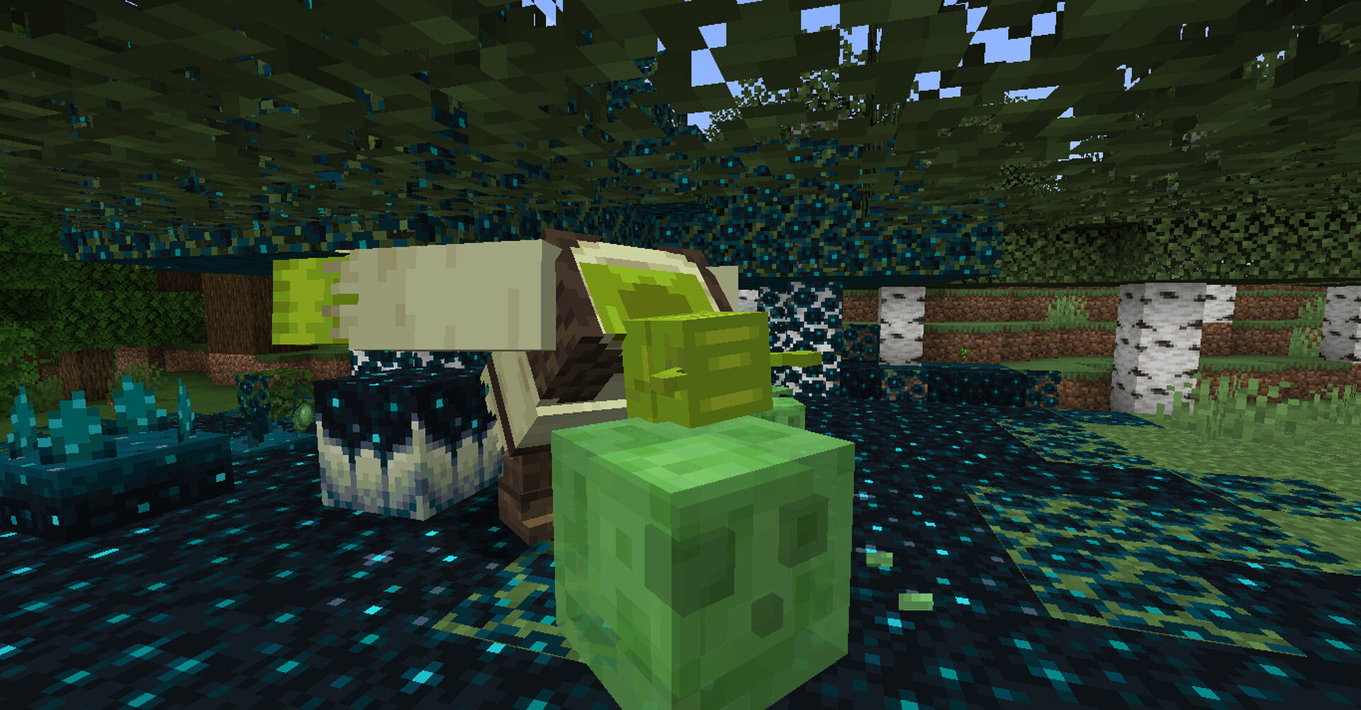 Warden but this Shrek (remodeling) Minecraft Texture Pack