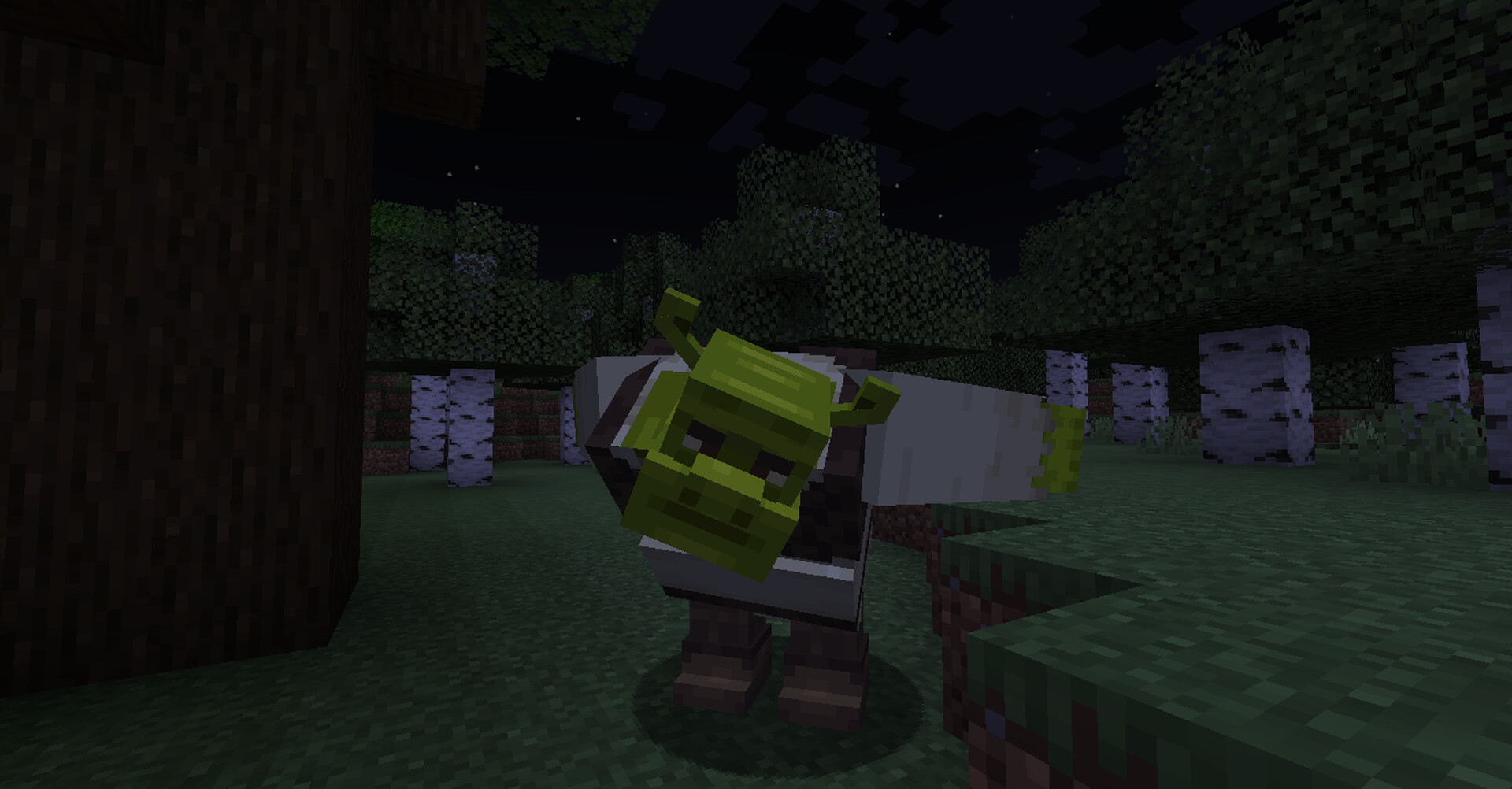 Warden but this Shrek (remodeling) Minecraft Texture Pack
