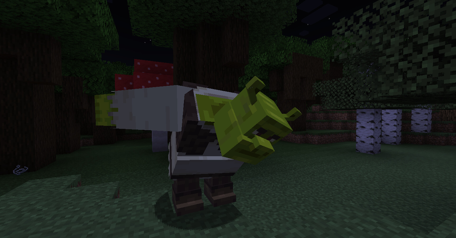 Warden but this Shrek (remodeling) Minecraft Texture Pack