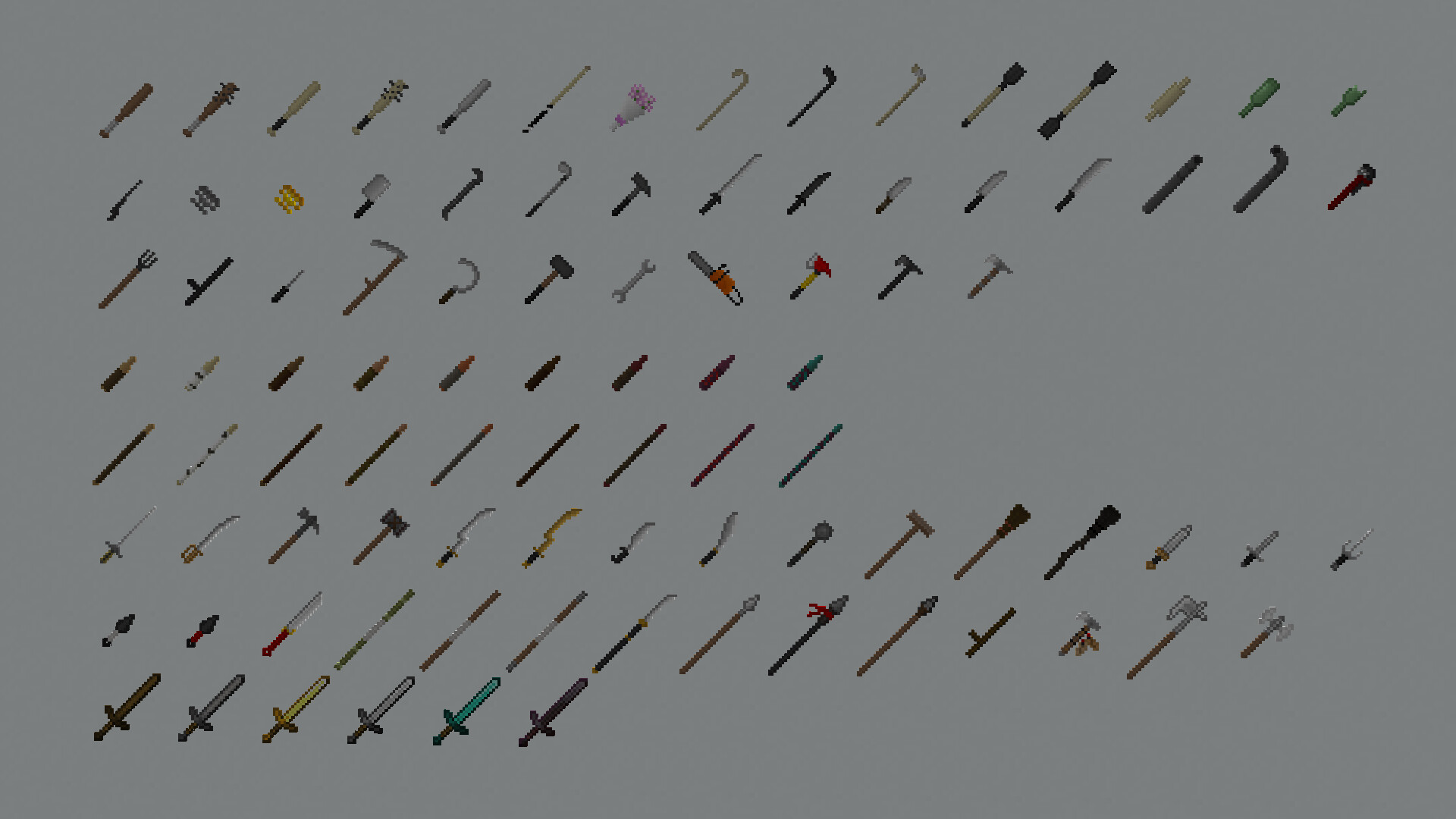 DSWG Weapons 1.13 - 1.19+ v2.10 Minecraft Texture Pack