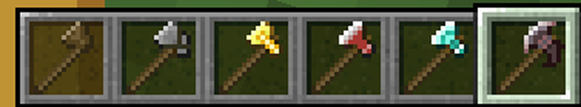 Cool Axes Minecraft Texture Pack