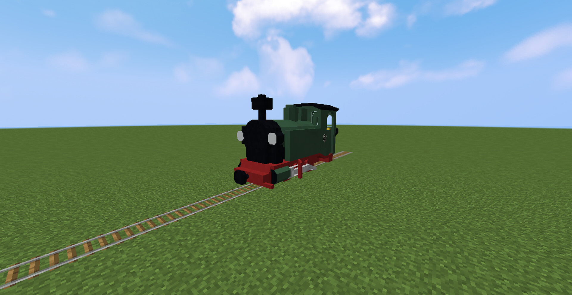 3D Steam Locomotive and Passenger car Minecraft Texture Pack