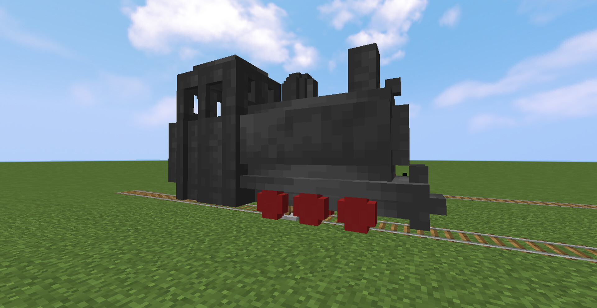 3D Steam Locomotive and Passenger car Minecraft Texture Pack