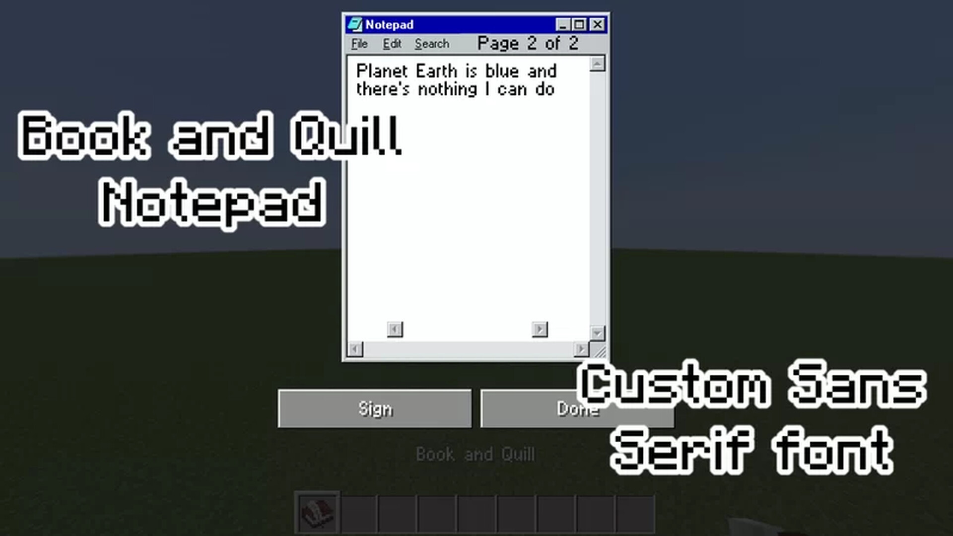 Minecraft 98 (Windows 98 GUI) 1.8 Minecraft Texture Pack