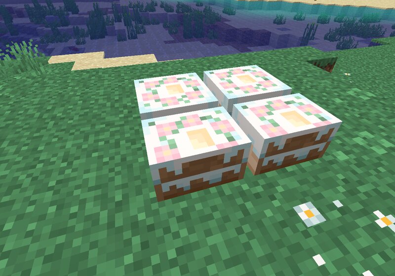 Floral Butter Cake Minecraft Texture Pack