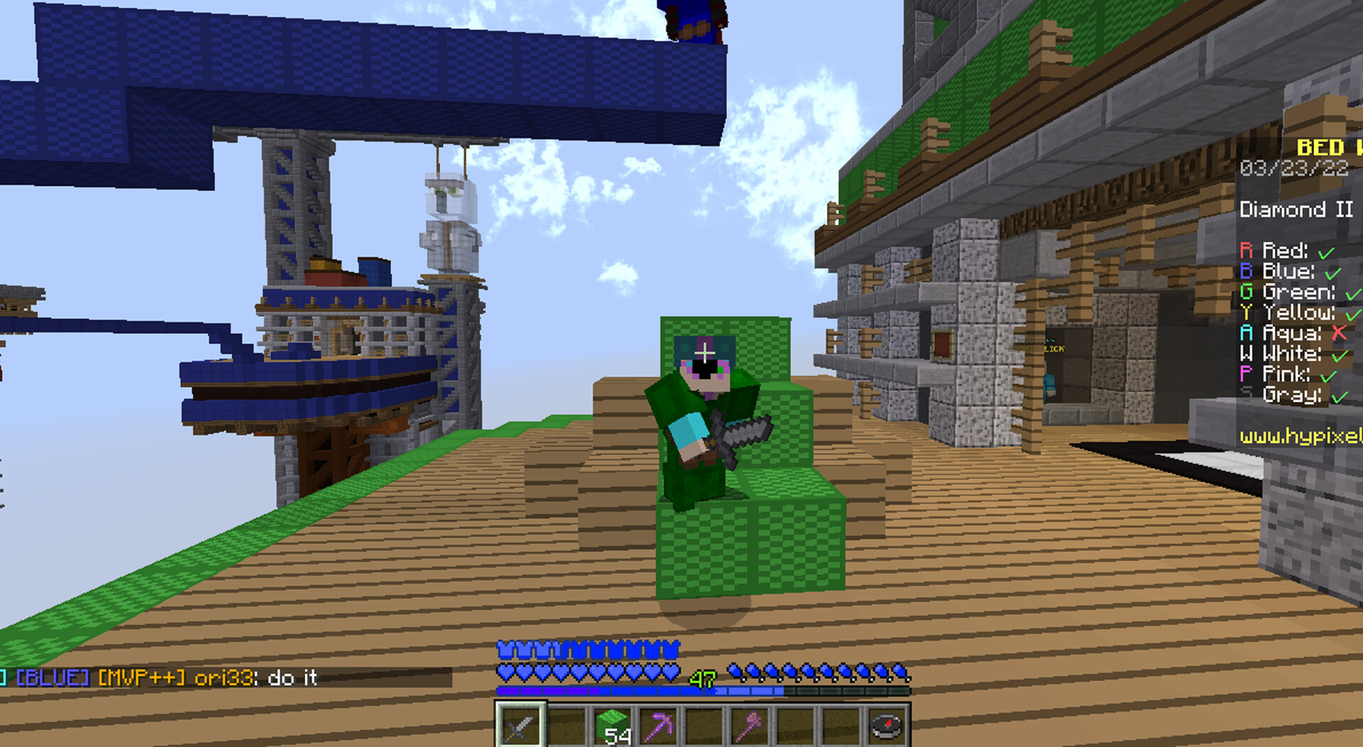 Blue PVP Pack Minecraft Texture Pack