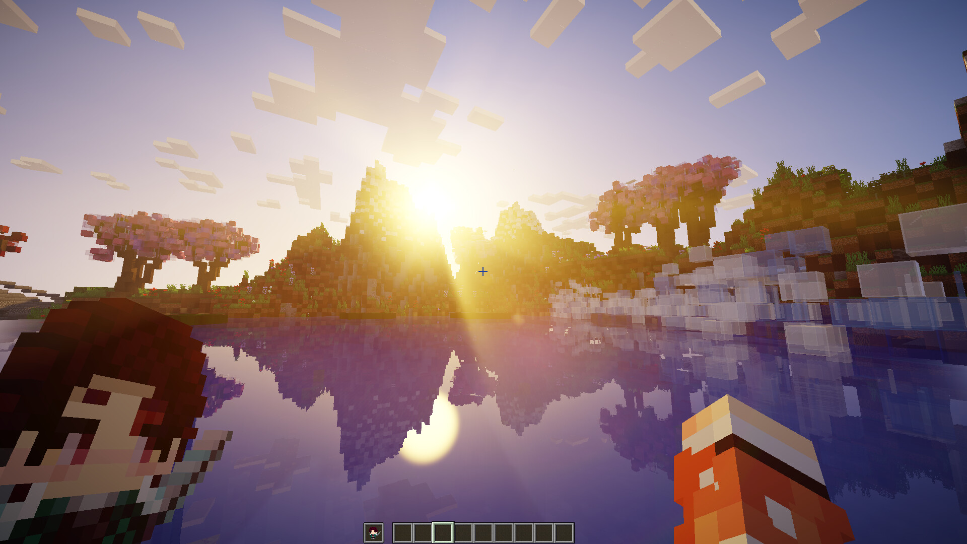 Tanjiro Totem of Undying Minecraft Texture Pack