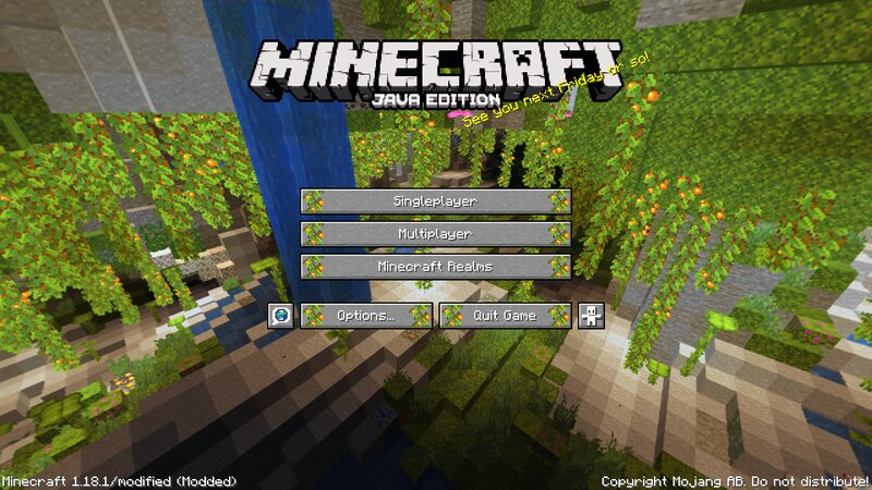 Lush Theme Texture Pack & Start Screen Panorama Minecraft Texture Pack
