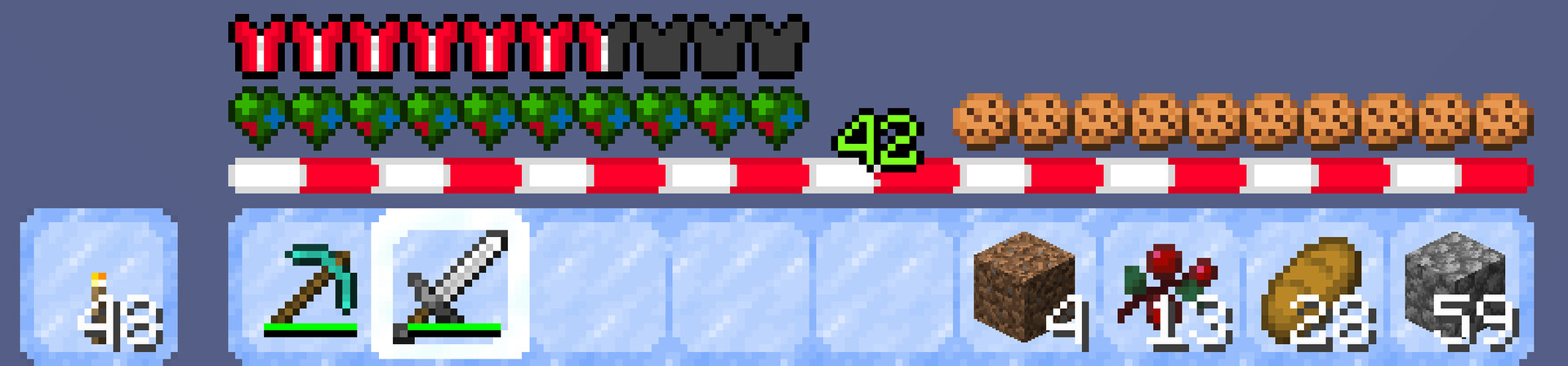 Christmas Hotbar [1.19.X] Minecraft Texture Pack