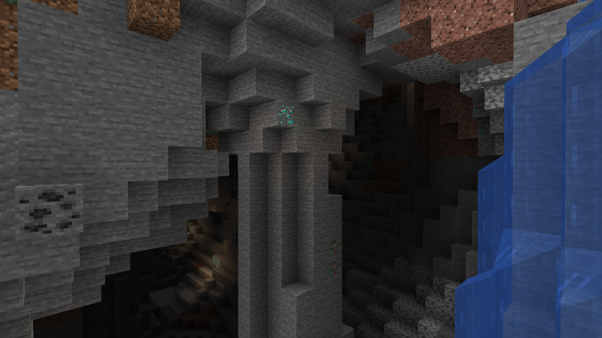 Diamond Ore ⇆ Glow Lichen Minecraft Texture Pack