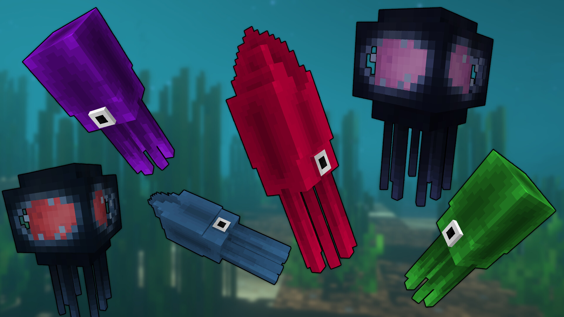 Remodeled Squids 🦑 Minecraft Texture Pack