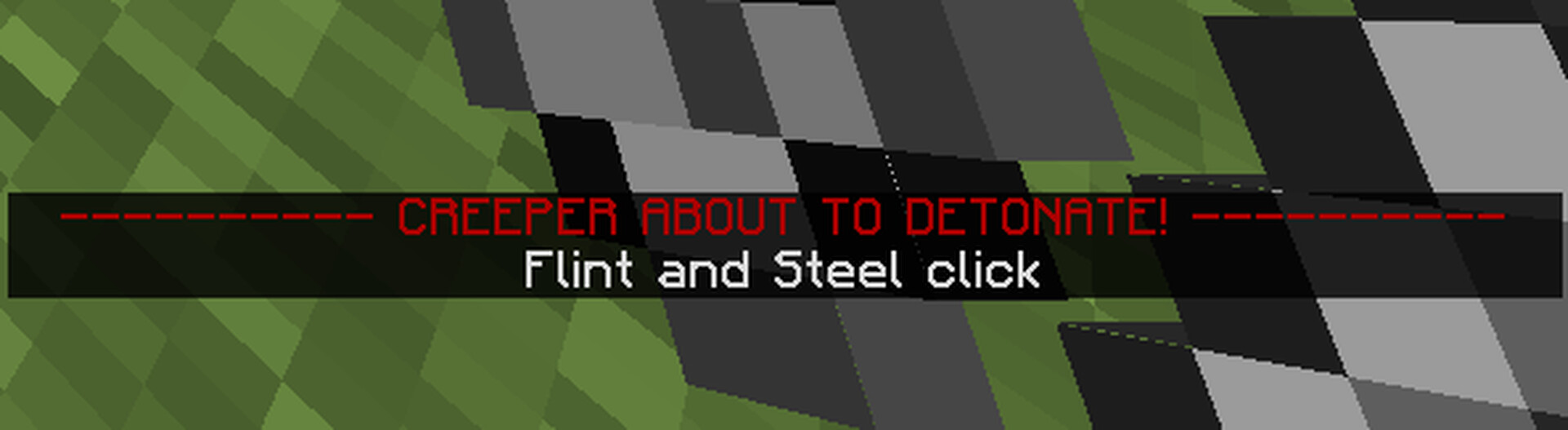 Creeper Warning Minecraft Texture Pack