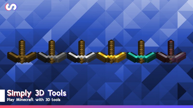 Simply 3D Tools [1.18] Minecraft Texture Pack