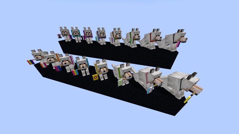LGBTQ+ Doggos!! with Gay Flag 1.16+ Minecraft Texture Pack