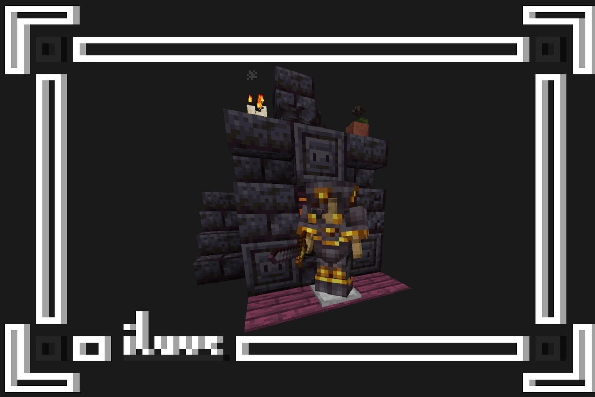 Gilded Netherite Gear Minecraft Texture Pack