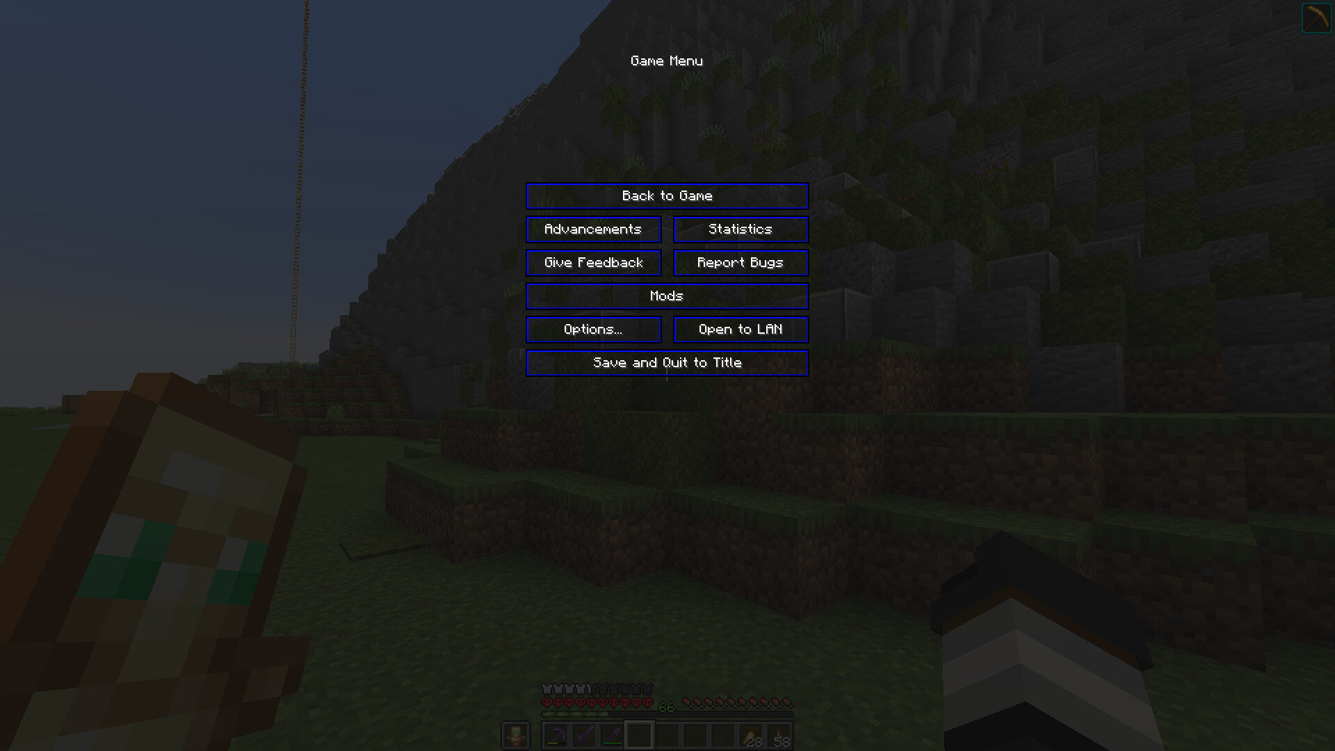 Transparent Menus Minecraft Texture Pack