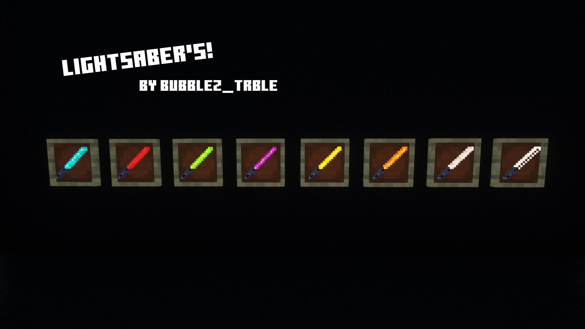 Lightsabers! Minecraft Texture Pack