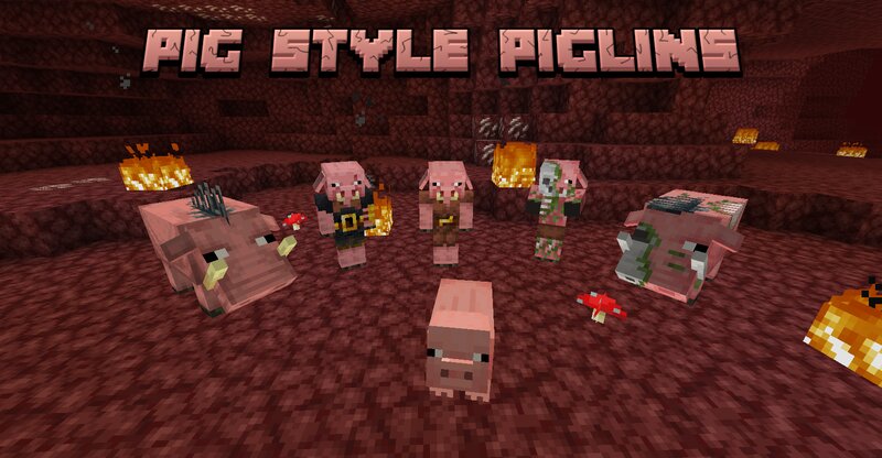 Pig Style Piglins [1.16+ Java & Bedrock] Minecraft Texture Pack