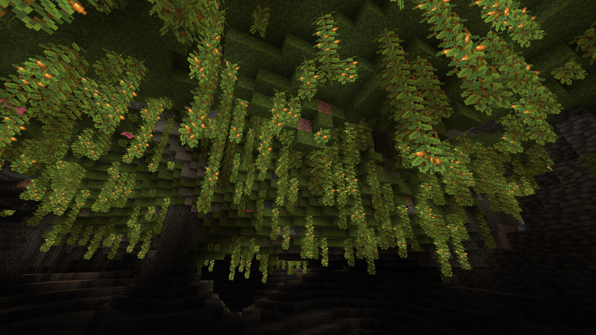 Thinner Glow Berry Vines Minecraft Texture Pack