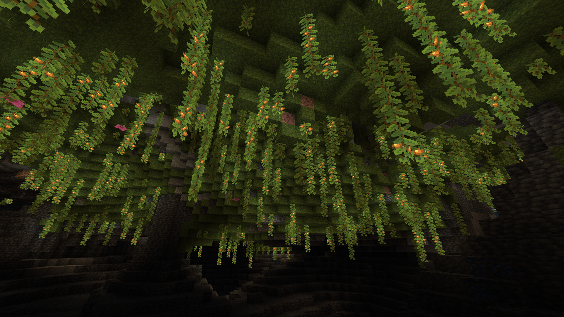 Thinner Glow Berry Vines Minecraft Texture Pack