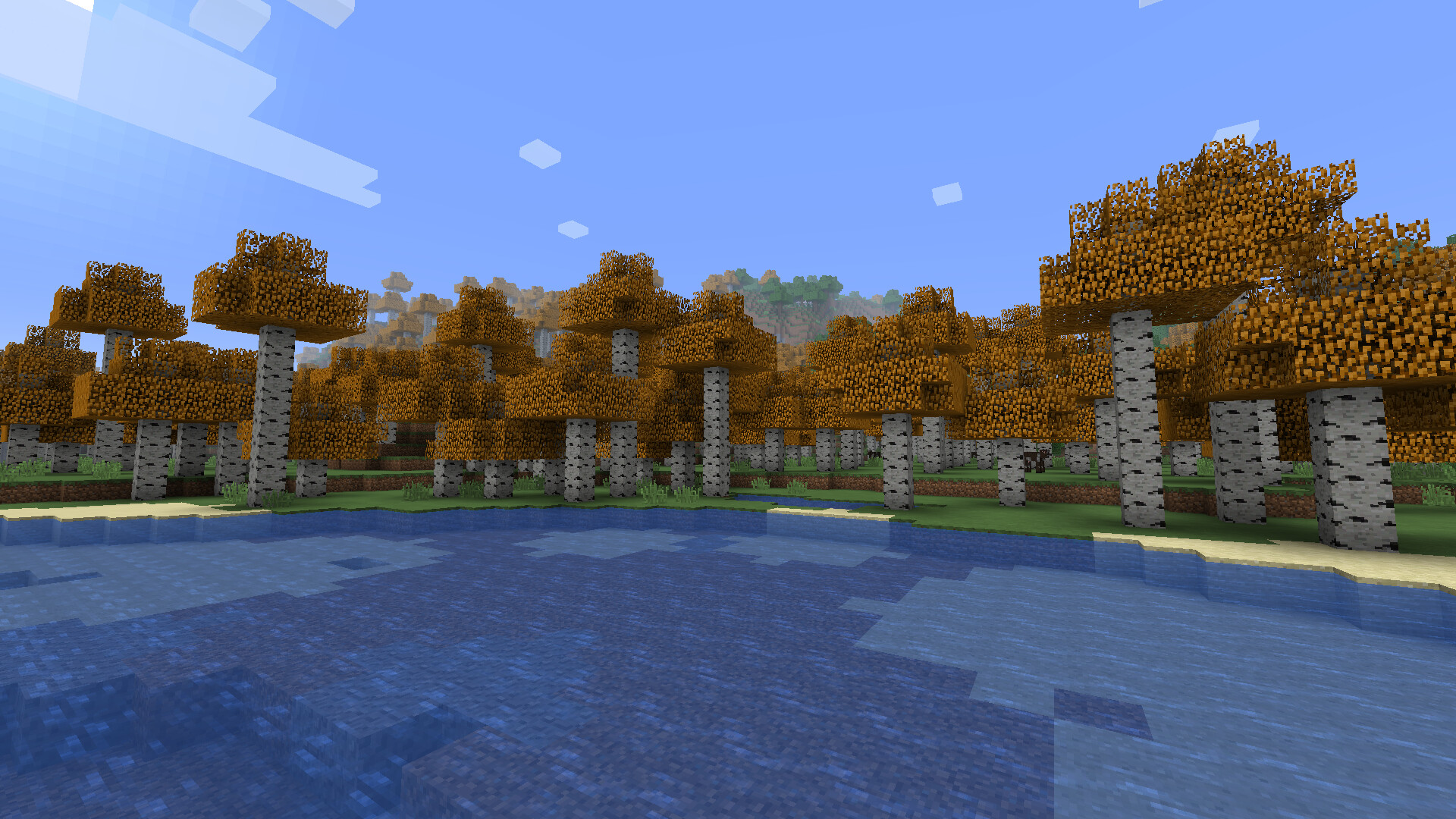 Classic Golden Birch Minecraft Texture Pack