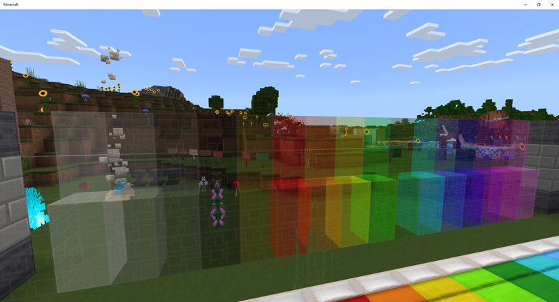 Mosiac Clear Glass Addon Minecraft Texture Pack
