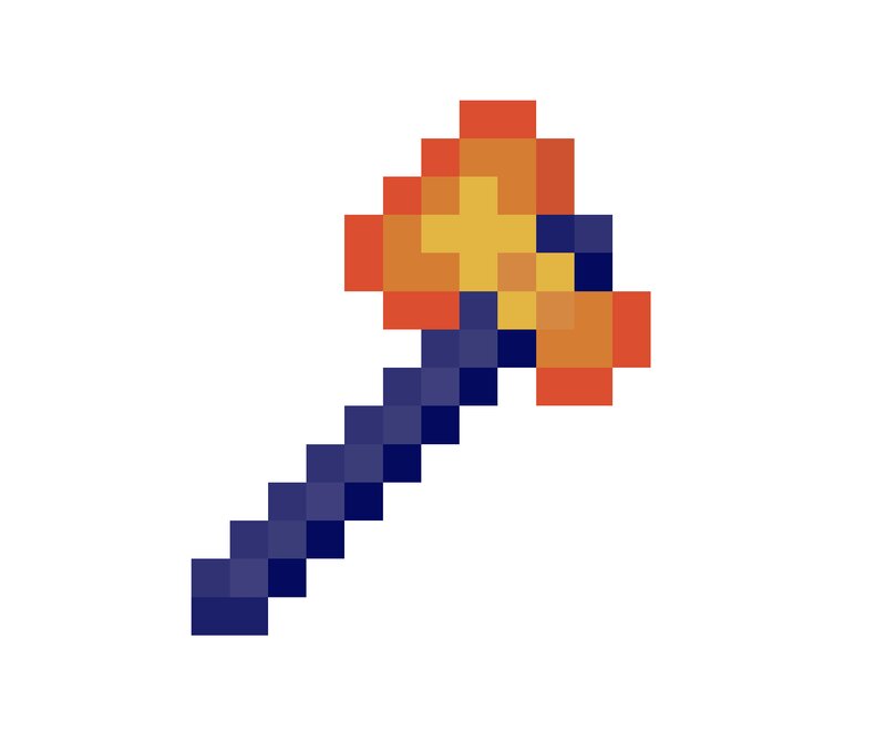 Diamond Tools Texture (Flaming) Minecraft Texture Pack