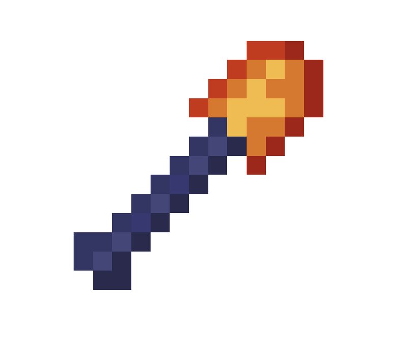 Diamond Tools Texture (Flaming) Minecraft Texture Pack