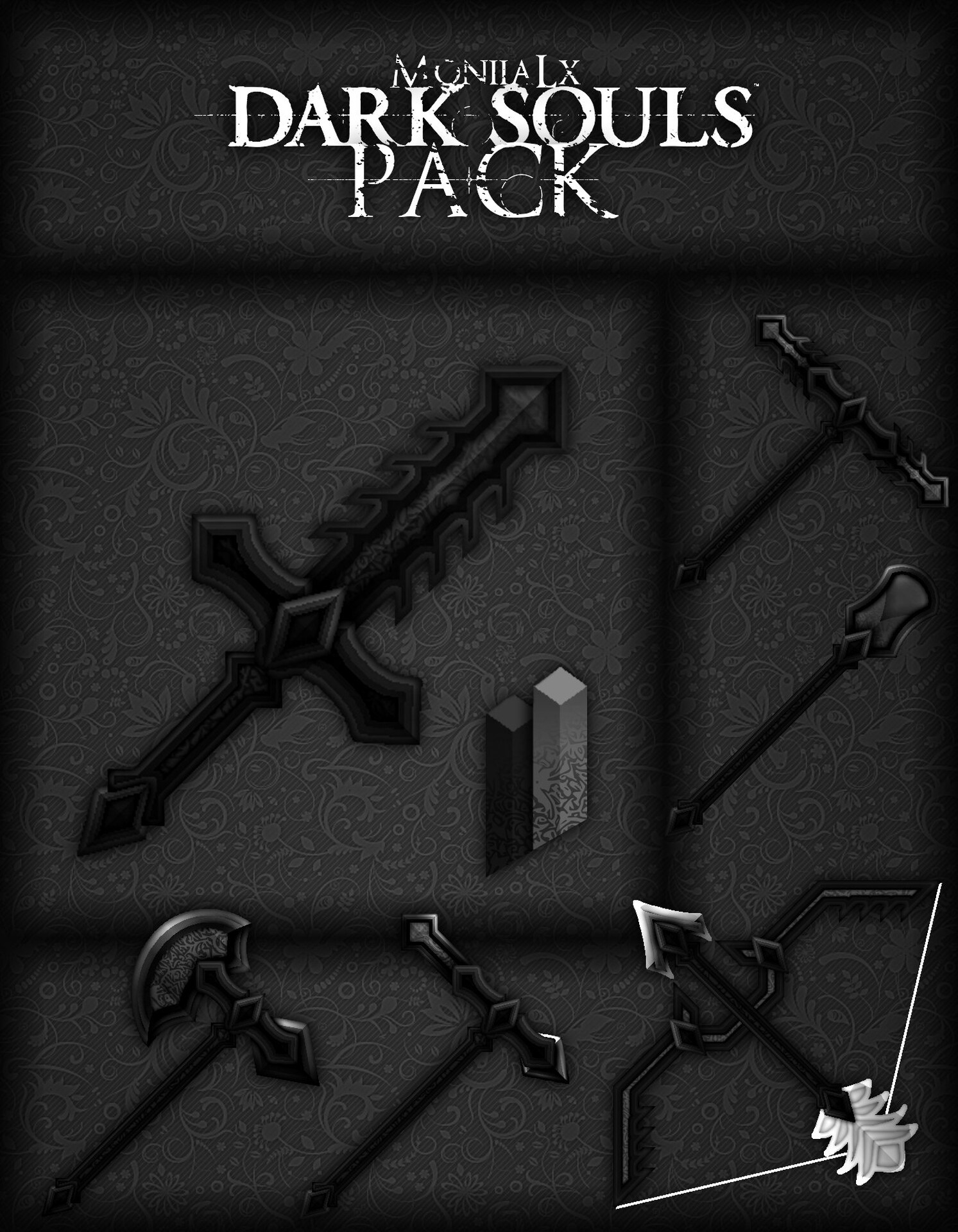 🔥 Dark Souls Pack 512x | Black Red Pack Animated PVP / Skywars / Bedwars 1.8.9 Custom Red Sky ...