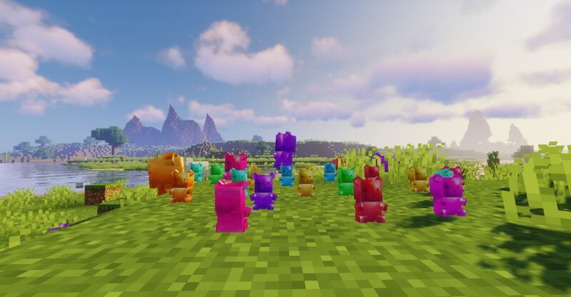 Slime to Gummy Bears Minecraft Texture Pack