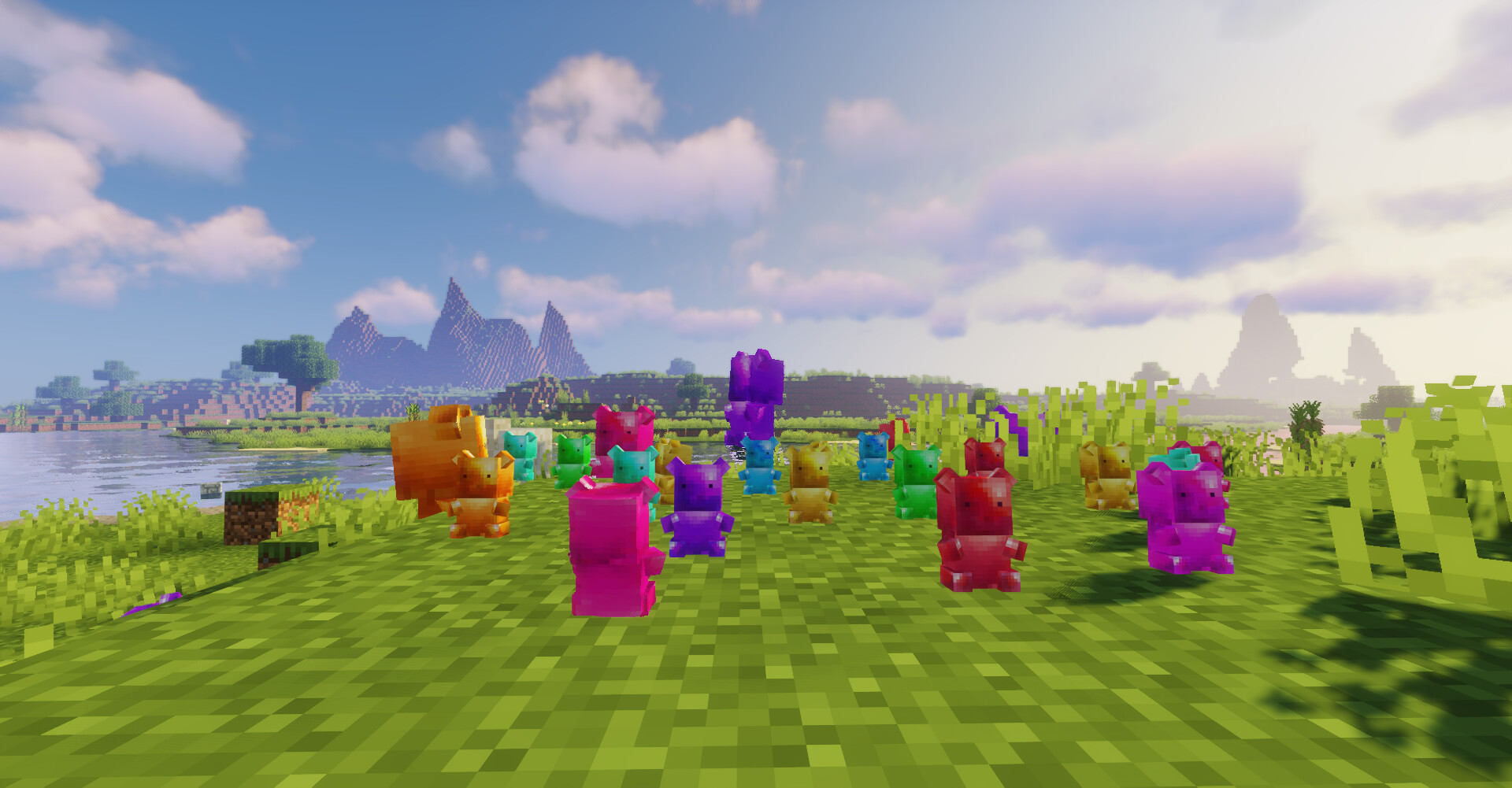 Slime to Gummy Bears Minecraft Texture Pack