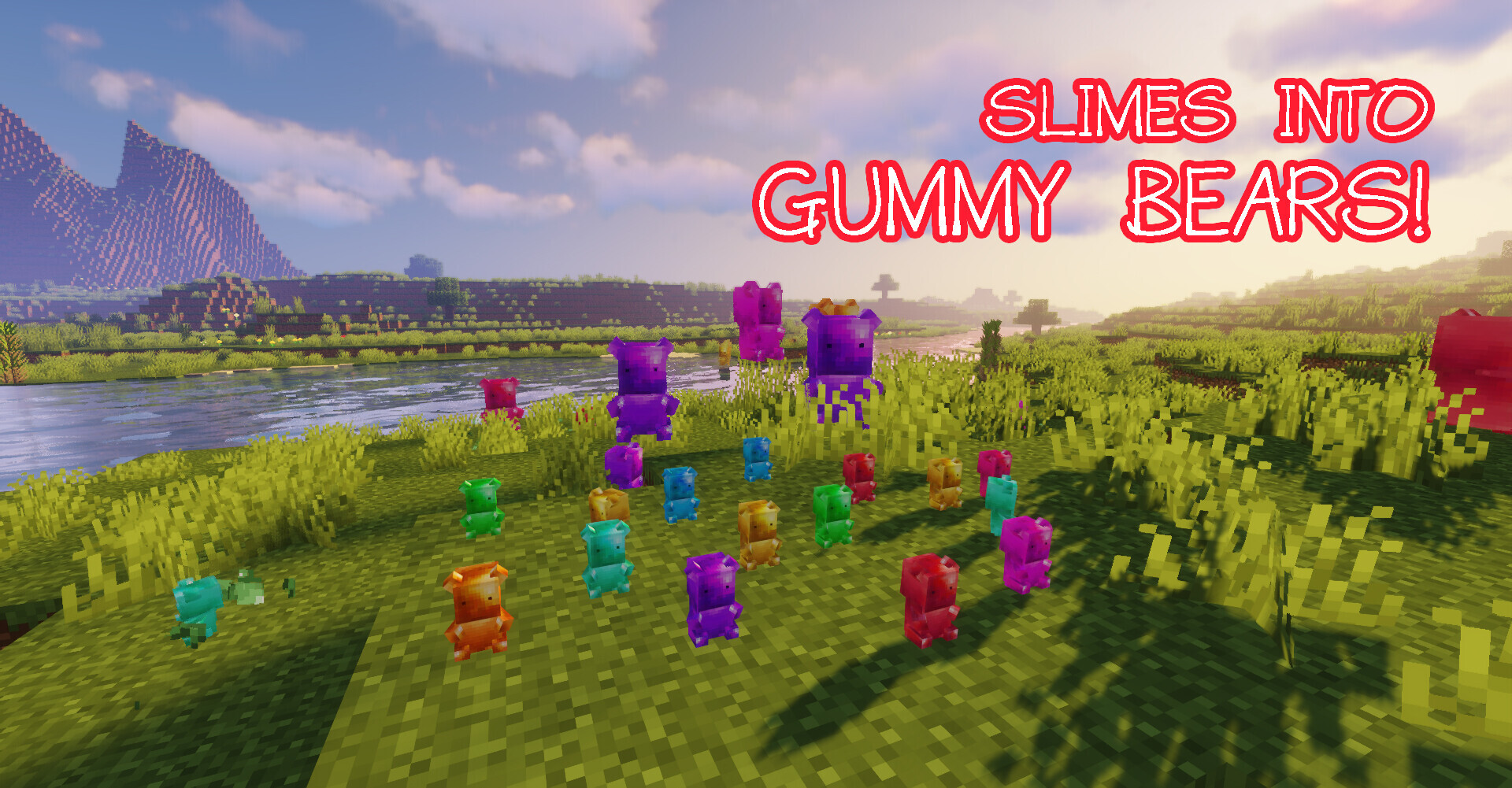Slime to Gummy Bears Minecraft Texture Pack