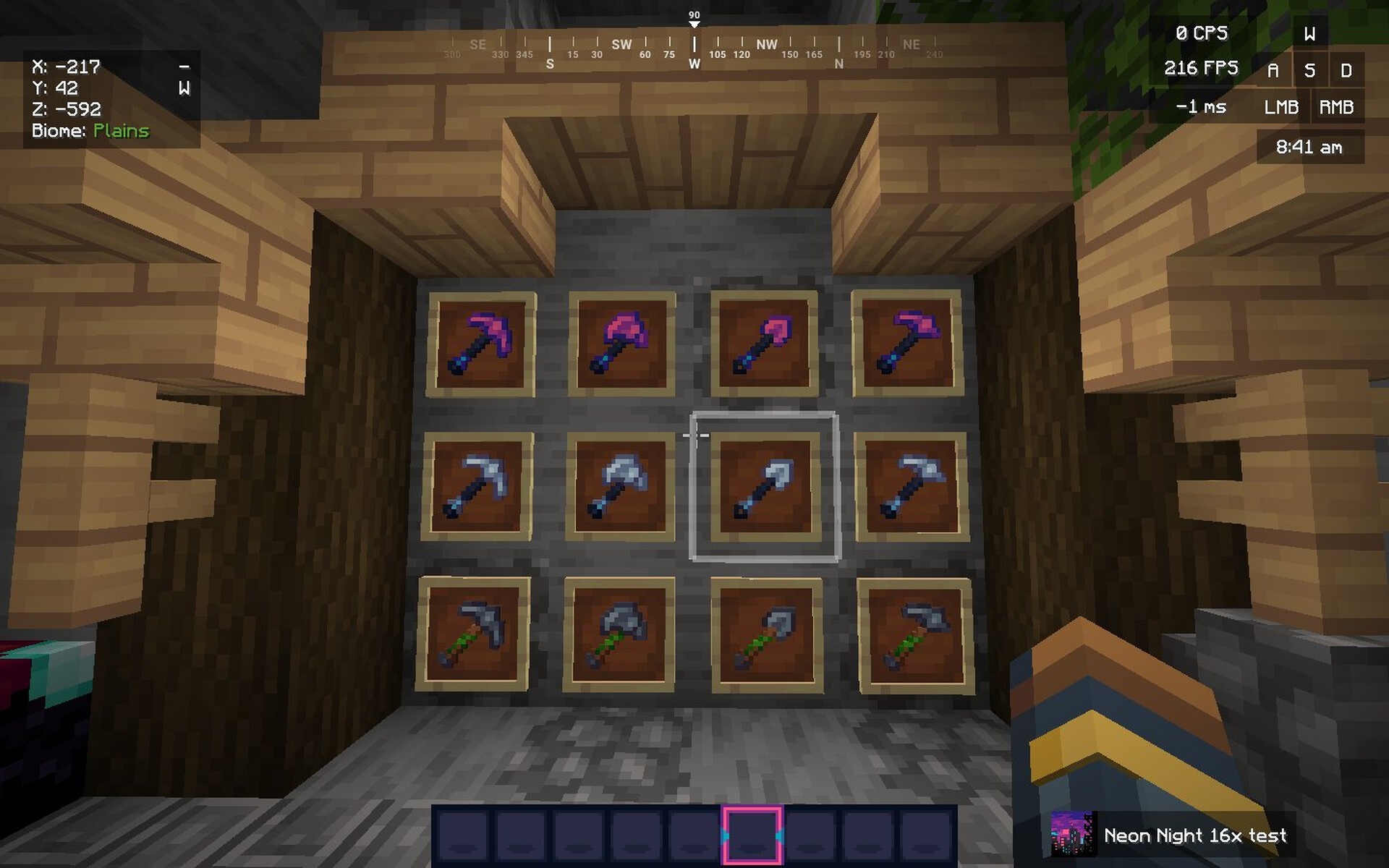 Neon Night 16x by volaxi - 1.8.9 PvP Texture Pack Minecraft Texture Pack