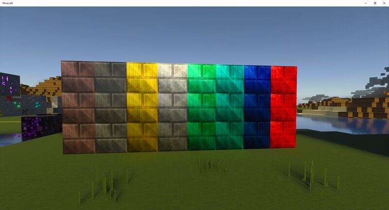 Mosaic RTX Metal Block Bricks Minecraft Texture Pack
