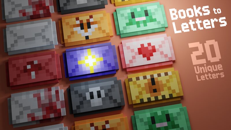 Books to Letters Minecraft Texture Pack