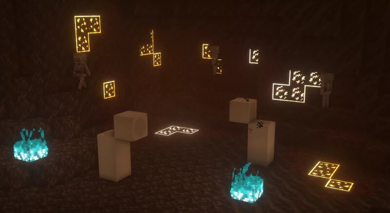 Emissive Ore Borders 1.19 (16x16) Minecraft Texture Pack