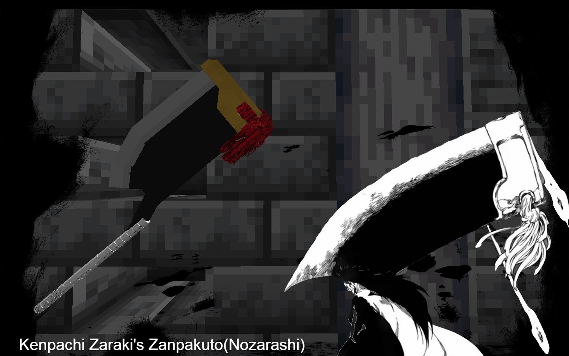 Kenpachi Zaraki's Zanpakuto(Nozarashi) | Bleach Minecraft Texture Pack