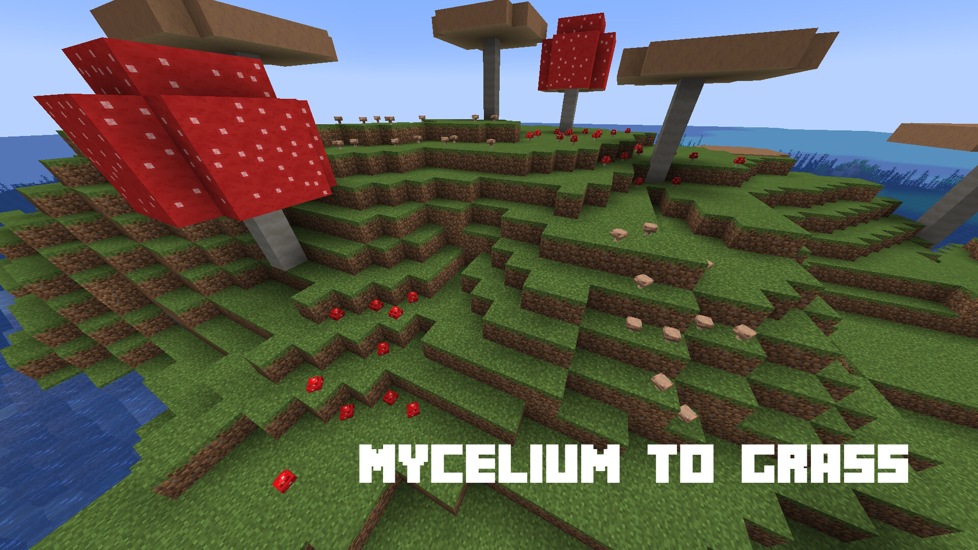 Plains Grass Anywhere! - Mycelium to Grass Minecraft Texture Pack