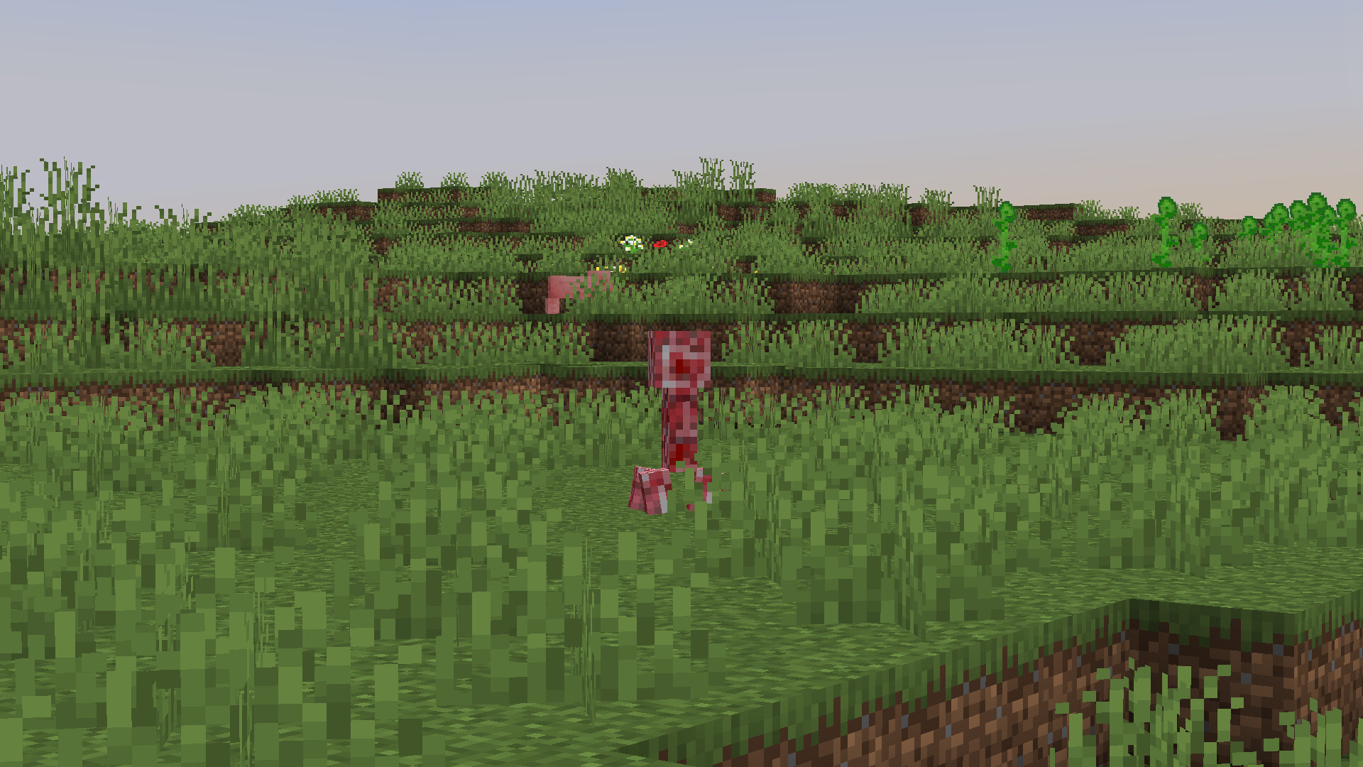 Red Creepers Minecraft Texture Pack