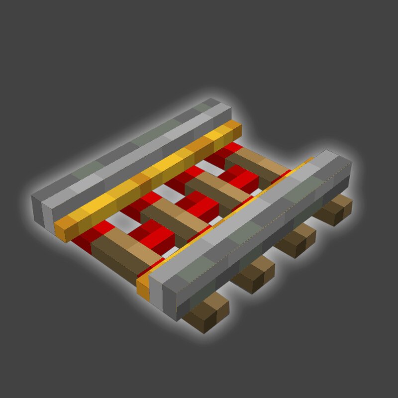 3D Rails Minecraft Texture Pack