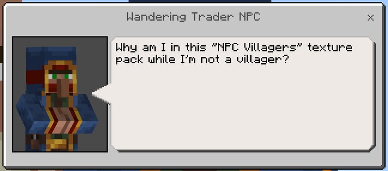 NPC Villagers | Turn NPCs into Villagers Minecraft Texture Pack
